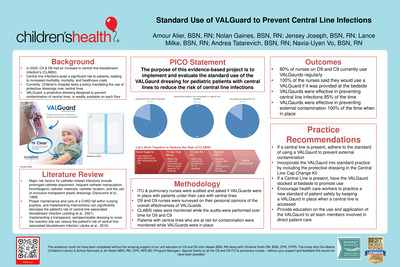 "Standard Use of VALGuard to Prevent Central Line Infections" by Amour ...