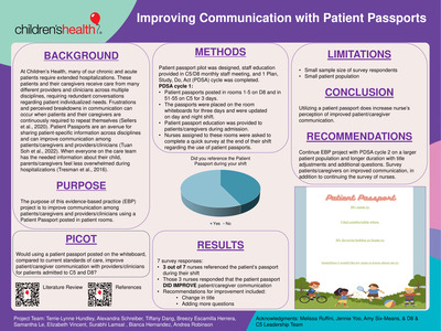 "Improving Communication with Patient Passports" by Terrie-Lynne ...
