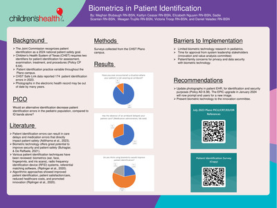 "Biometrics in Patient Identification" by Meghan Blubaugh, Kaitlyn ...