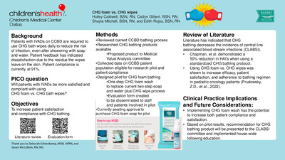 "CHG foam vs. CHG wipes" by Holley Caldwell, Caitlyn Gilbert et al.